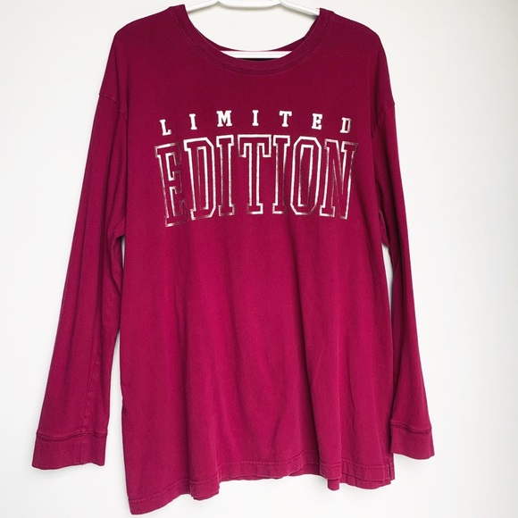 flirtitude | Tops | Flirtitude Limited Edition Long Sleeve Burgandy Xl Shirt | Poshmark